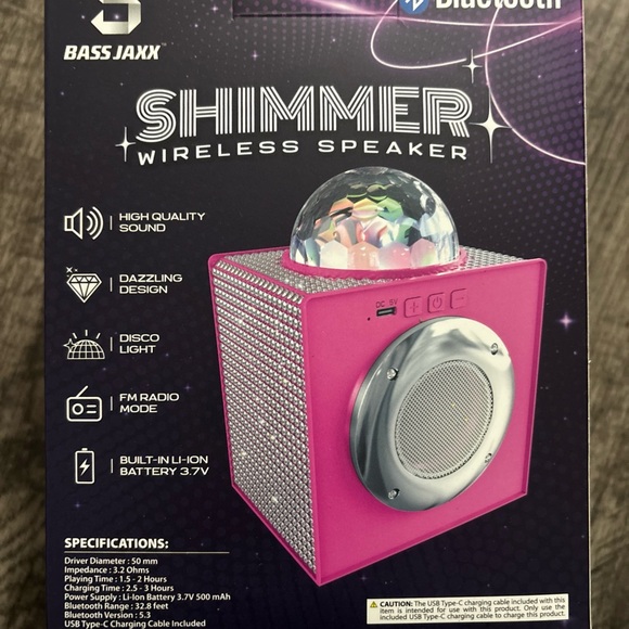 Portable Audio & Video | Shimmer Pink Wireless Speaker | Poshmark